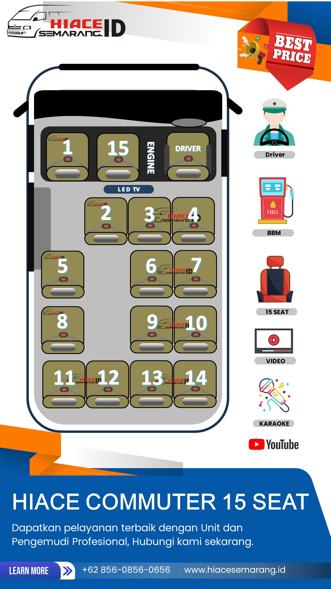 Hiace Interior 15 Seat, Seperti Apa Kualitas dan Fiturnya?